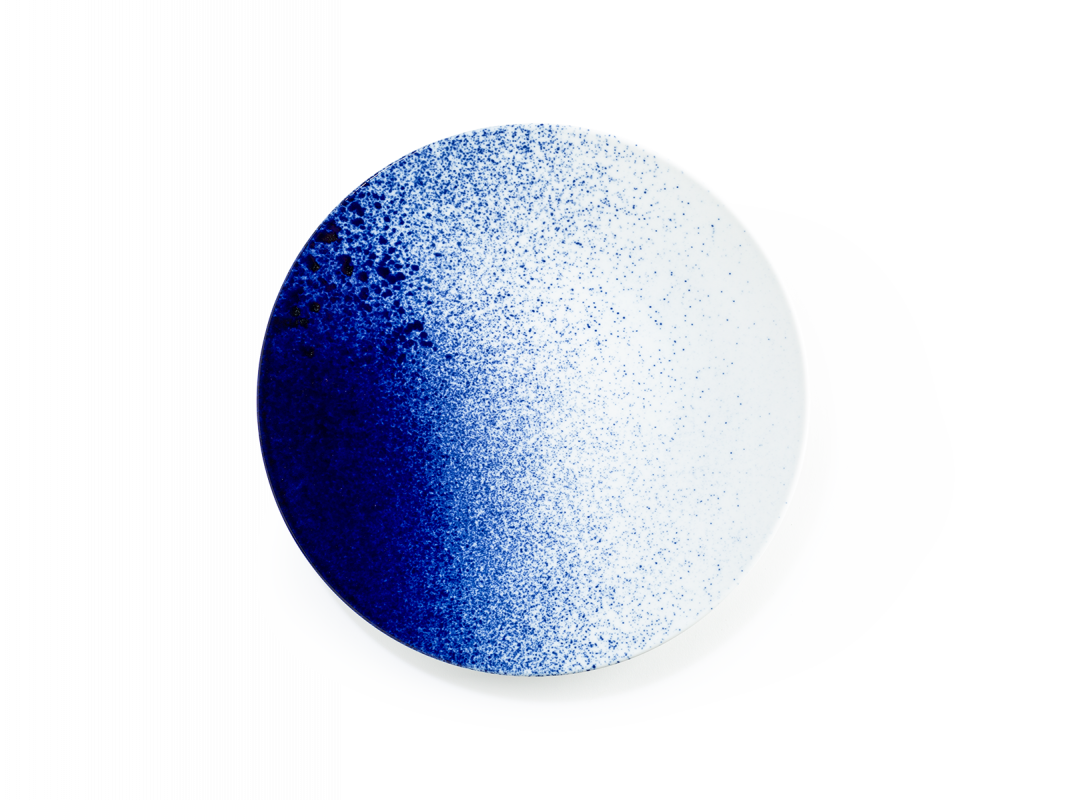 Magma blue gradation Presentation plate - Non Sans Raison